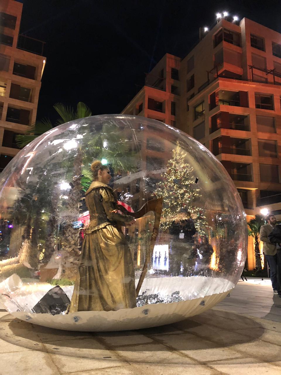 Harp Statue in Dome - A Unique Event Centerpiece | Artists & More